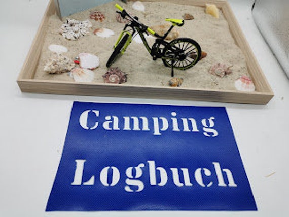 Camping Logbook Template Lettering Camper Self-label Writing - Etsy
