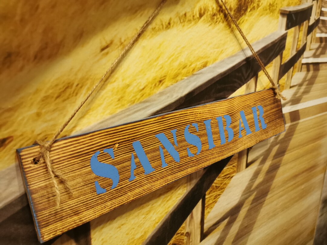 Wall Decoration, Wooden Sign Zanzibar, Wooden Decoration, Stay at Thome ...