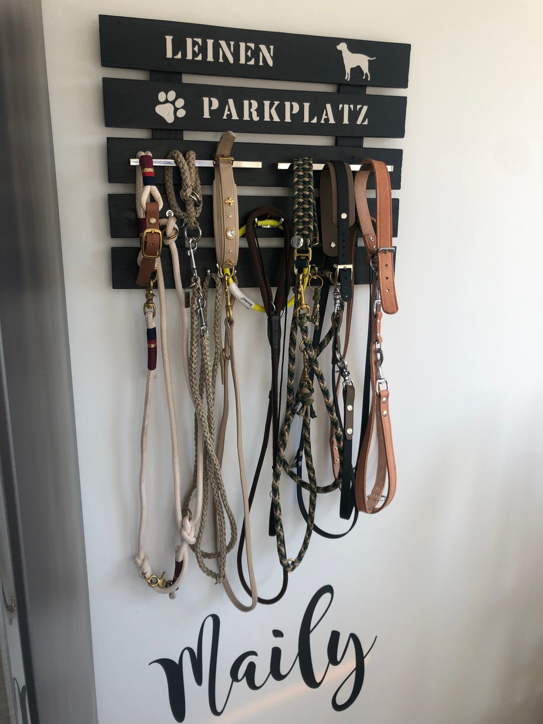 Dog Leash Parking Coat Rack, Dog Coat Rack, Dog Leash Hook Strip, Leash ...