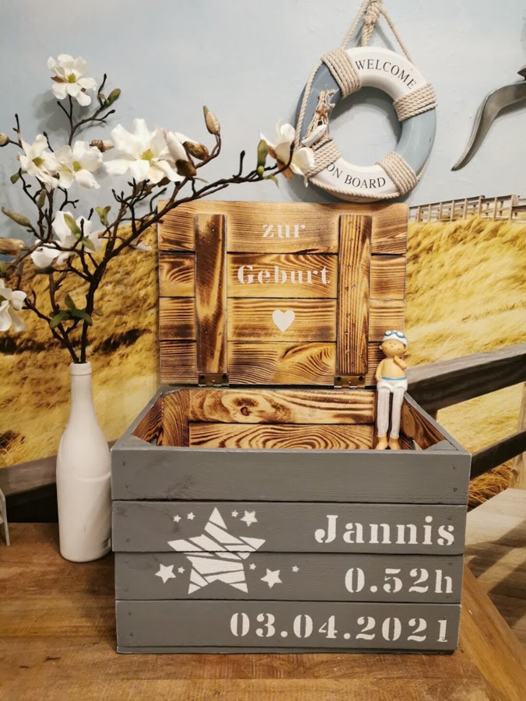 Remembrance Box,gift for Baptism Birthday Star Child Reminder Box ...
