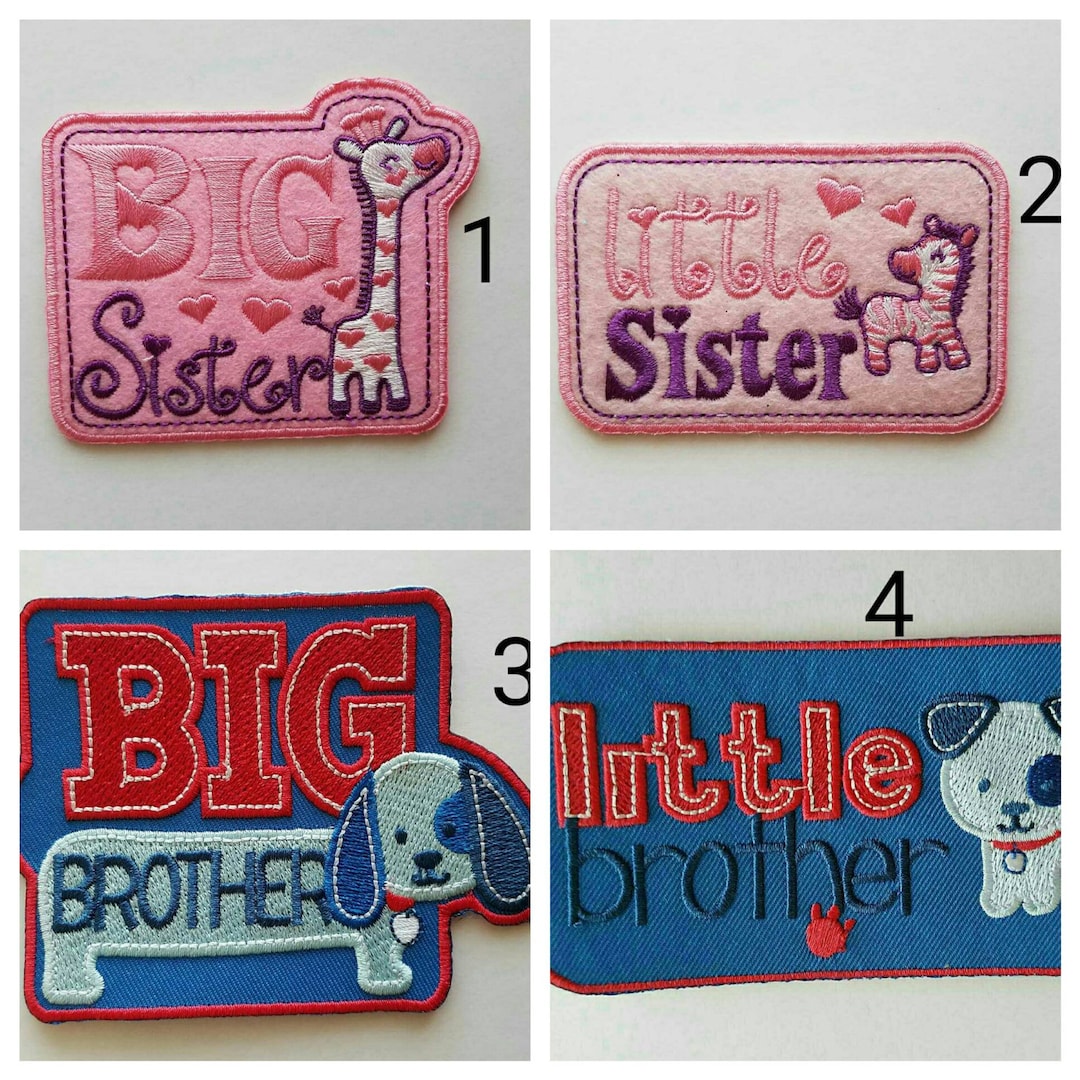 Big Sister Patch, Little Sister Patch, Big Brother Patch, Little ...