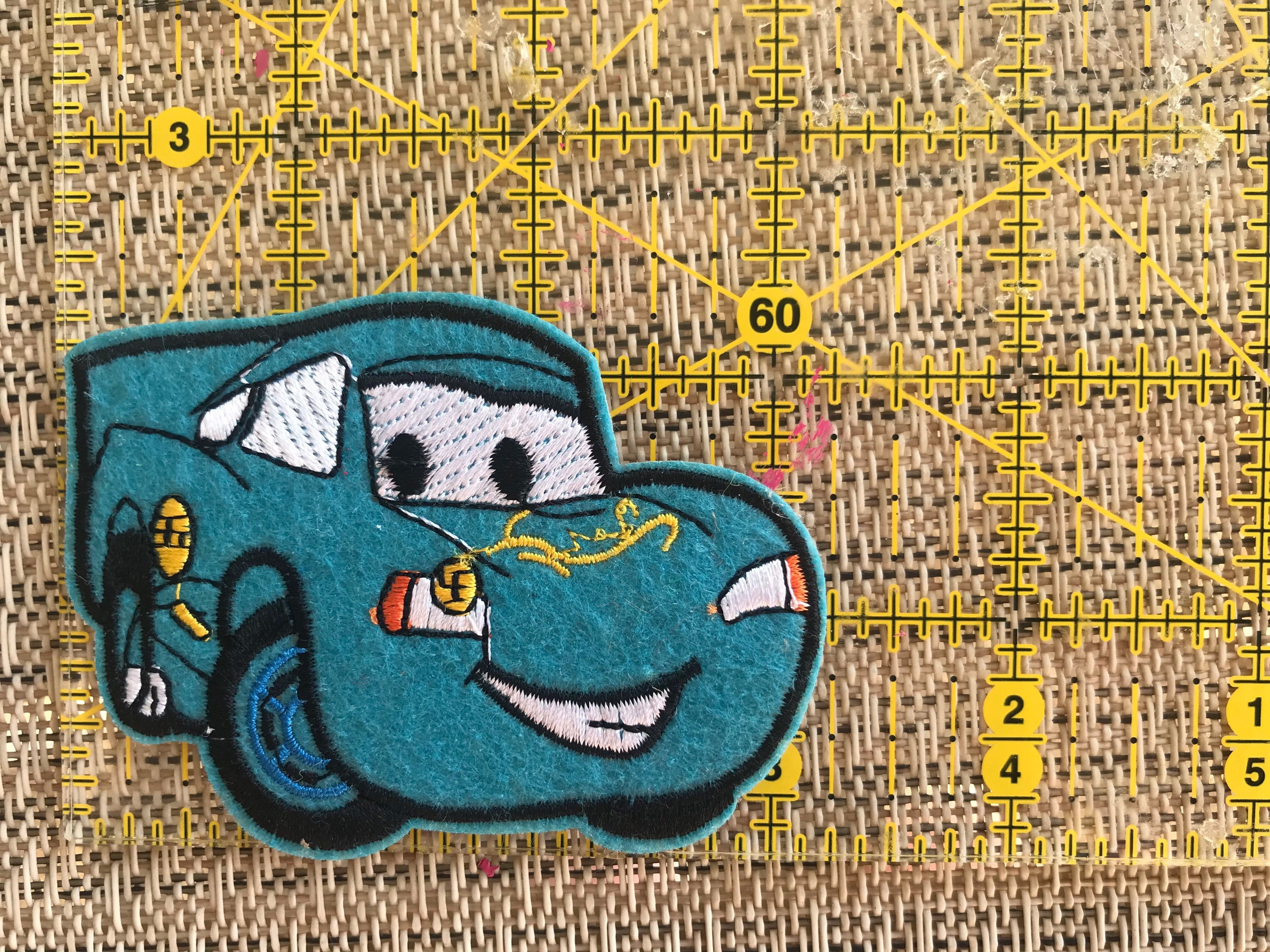 Lightning Mcqueen Cars Iron on Inspired Patch, Lightning Mcqueen ...