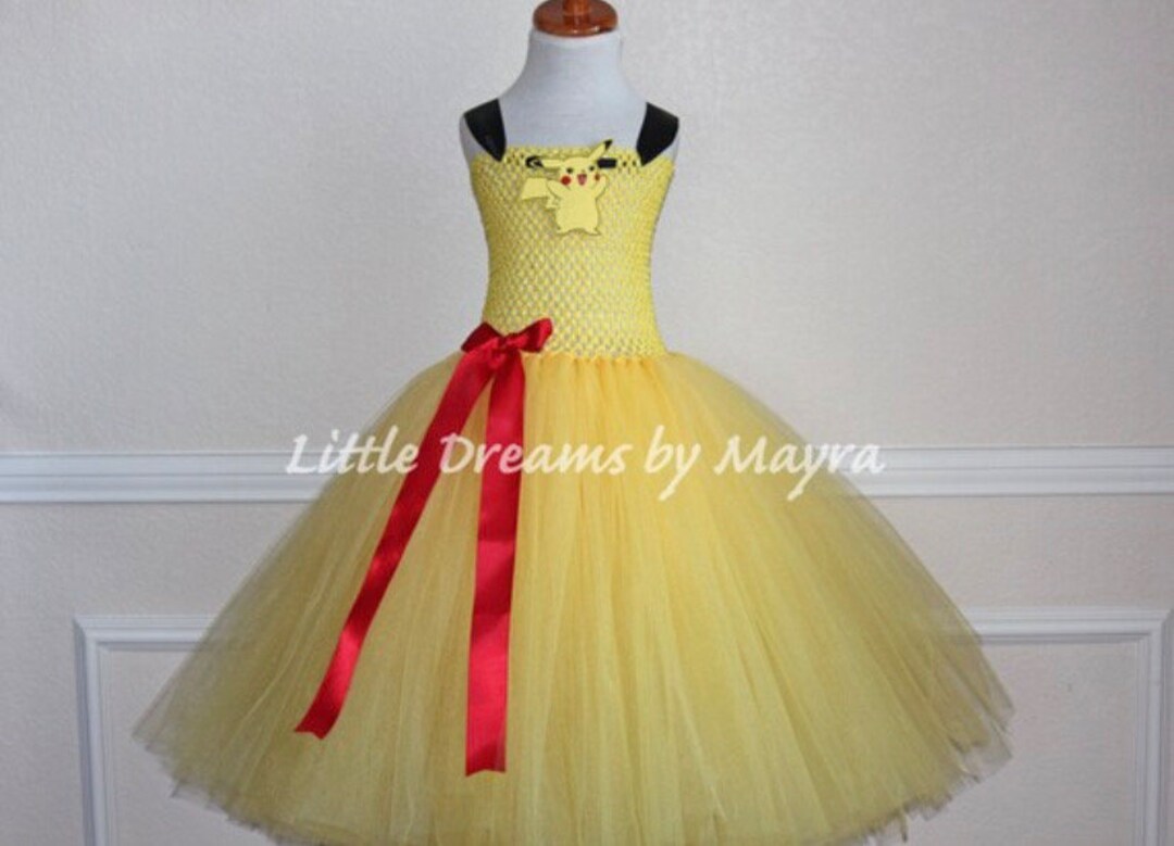 Pikachu Inspired Tutu Dress, Pokémon Inspired Birthday Party Tutu ...