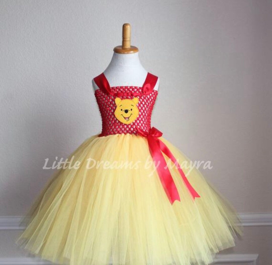 Winnie the Pooh and Friends Inspired Tutu Dress and Hairpiece, Winnie ...
