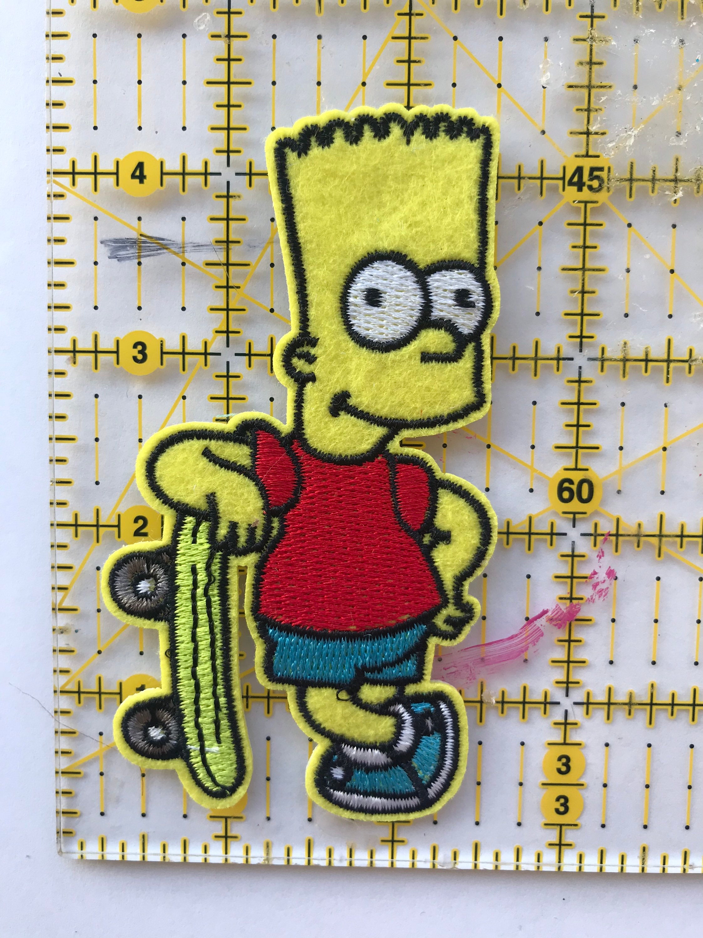 The Simpsons Inspired Iron on Patch, the Simpson’s Inspired Birthday ...