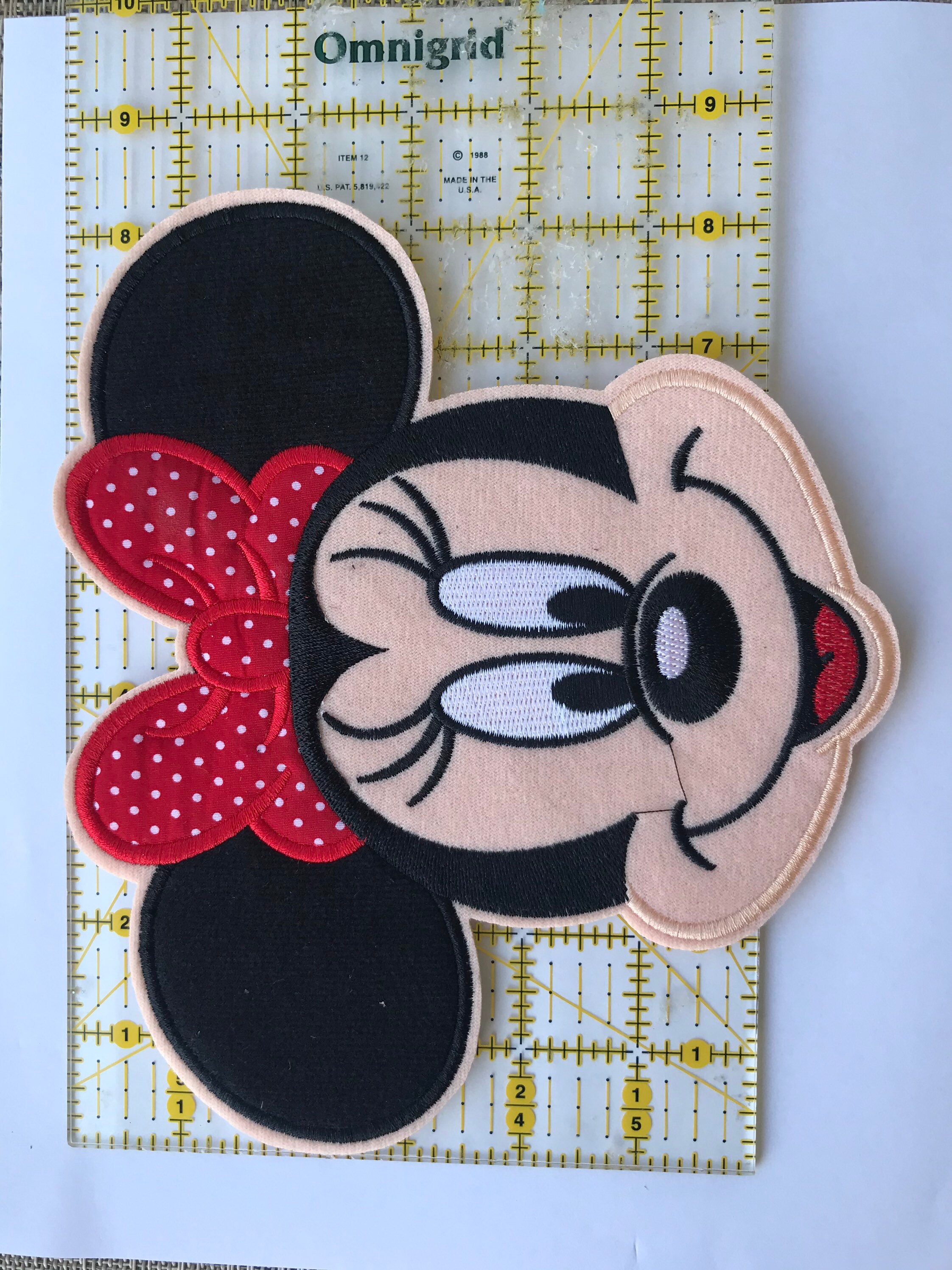 Minnie Mouse Inspired Iron on Patch Large Minnie Mouse - Etsy