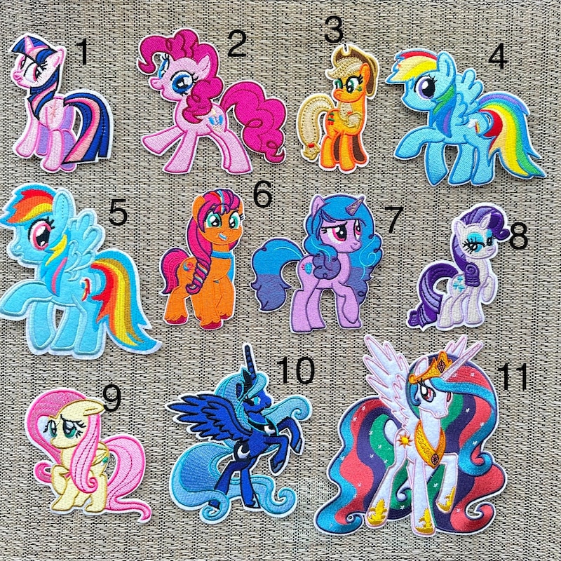 My Little Pony Iron on Patches - Etsy