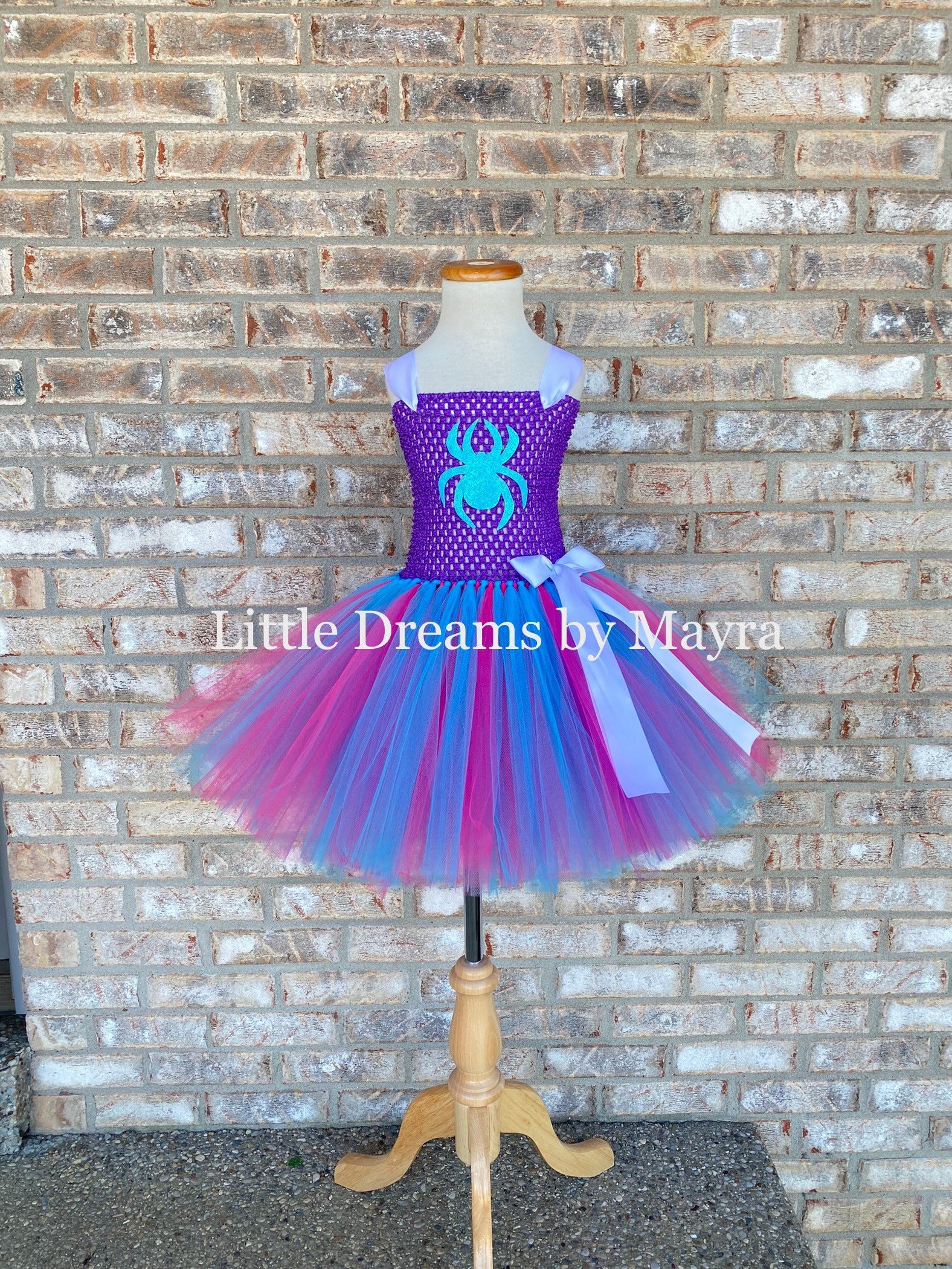 Purple and Blue Spider Inspired Tutu Dress Super Hero - Etsy