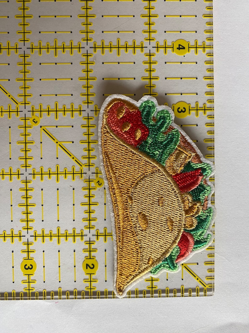 Sombrero Iron on Inspired Embroidery Patch, Taco Iron On, Taco Tuesday ...