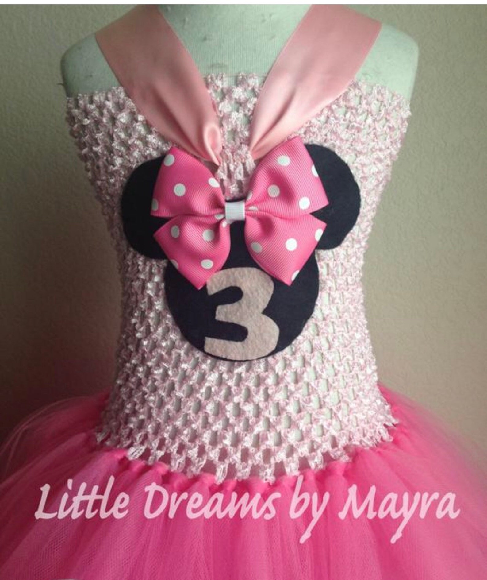 Birthday Minnie Mouse Inspired Tutu Set You Pick Color and Number ...