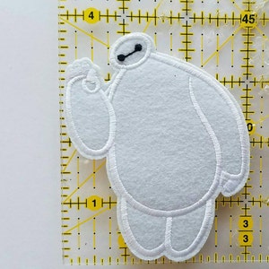 Big Hero Iron on Inspired Patch, Big Hero Embroidery Patch Inspired, Baymax Birthday Party ...