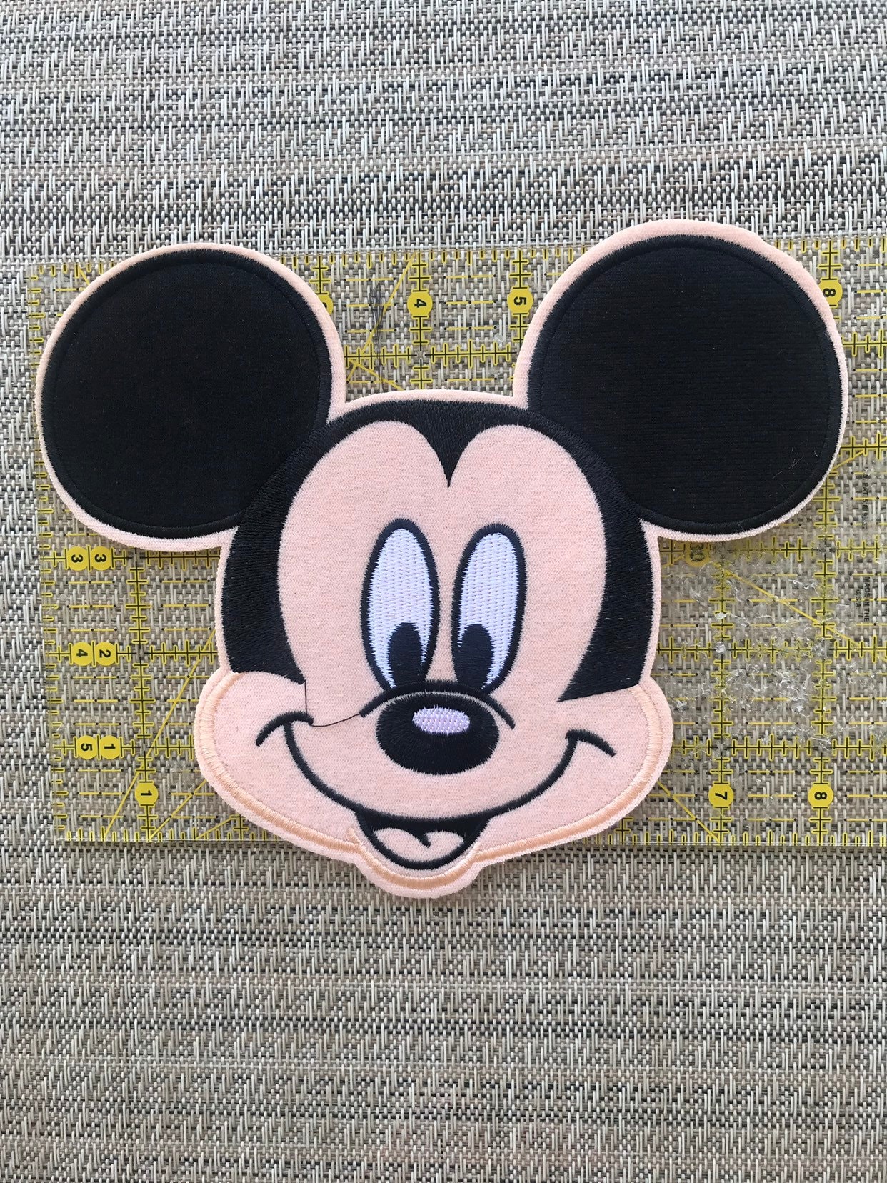 Mickey Mouse Inspired Iron on Patch, Large Mickey Mouse Inspired Patch ...