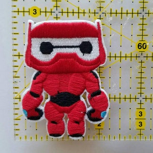 Big Hero Iron on Inspired Patch, Big Hero Embroidery Patch Inspired, Baymax Birthday Party ...