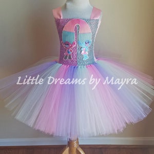 Satin and Chenille Inspired Tutu Dress, Trolls Inspired Birthday Party ...
