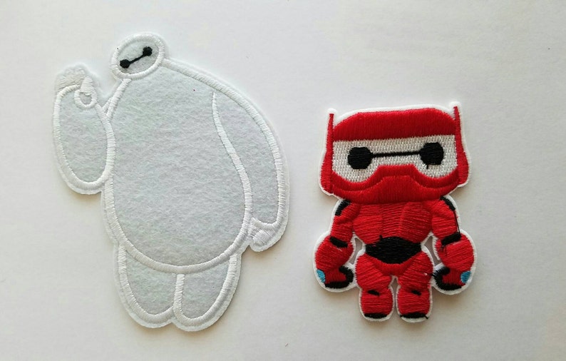 Big Hero Iron on Inspired Patch, Big Hero Embroidery Patch Inspired, Baymax Birthday Party ...