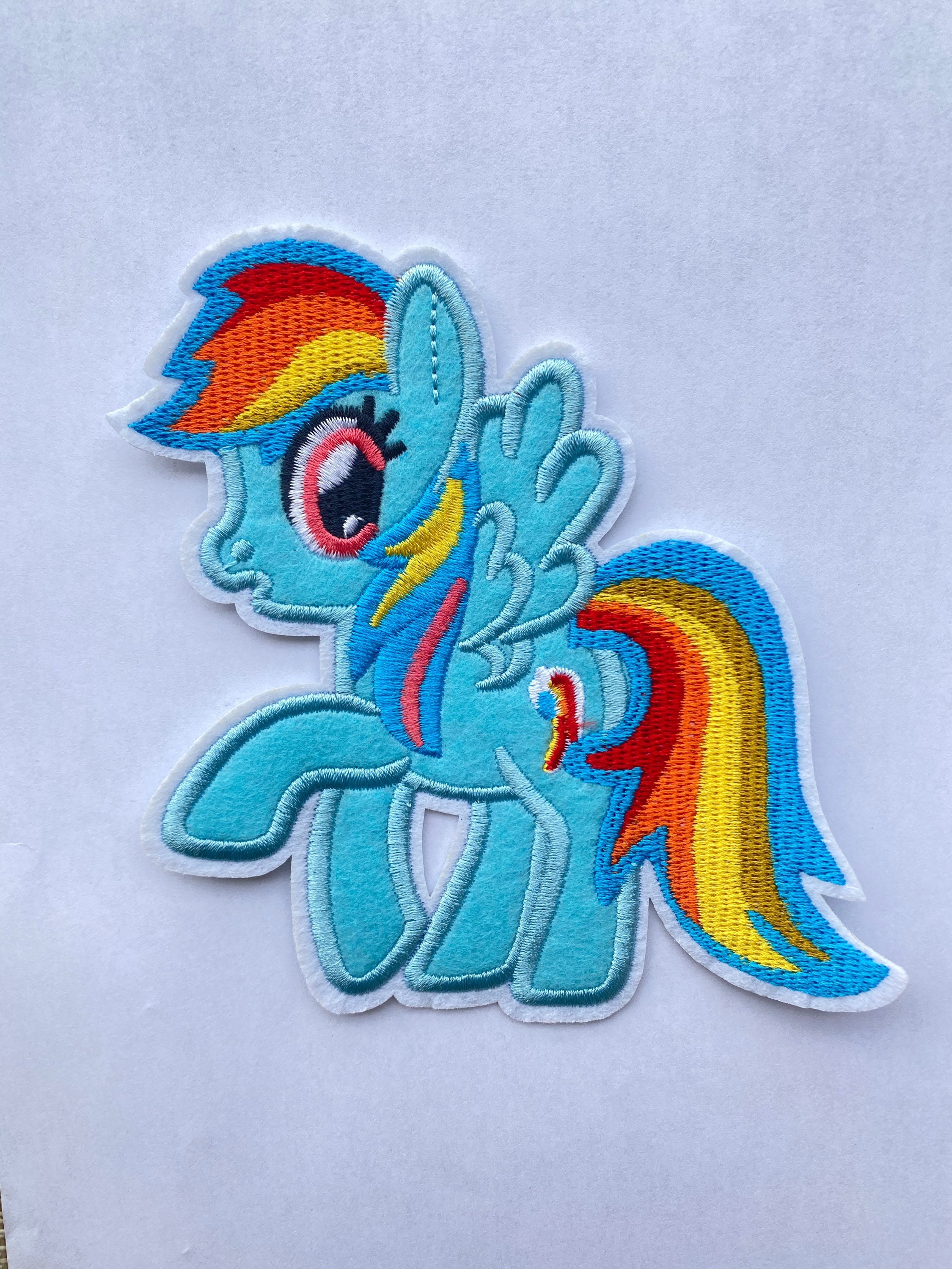 Rainbow Dash Iron on Inspired Patch Rainbow Dash Inspired - Etsy UK