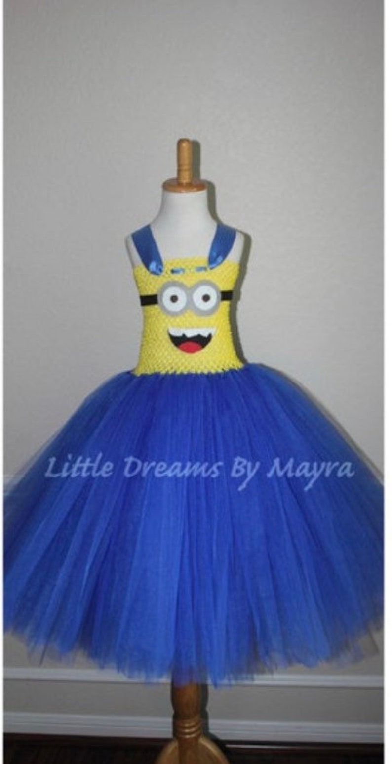 Minions Inspired Tutu Dress - Minions Inspired Costume Size Nb to ...