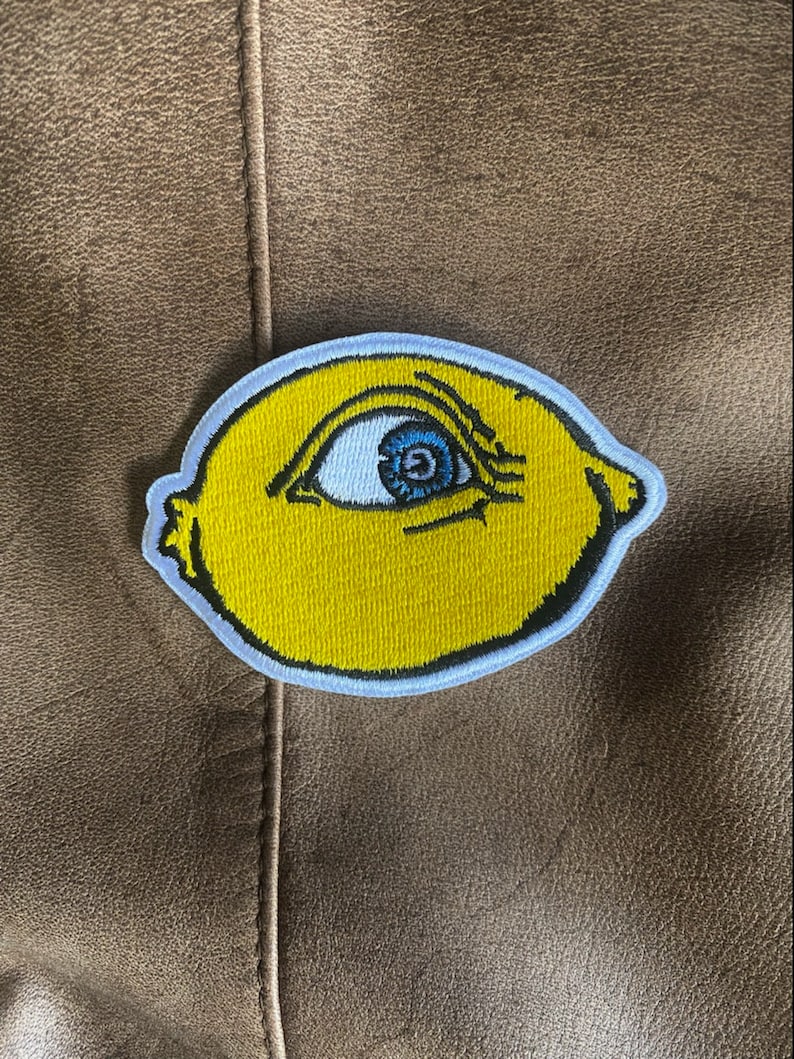 The All Seeing Lemon Iron on Patch - Etsy