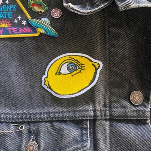 The All Seeing Lemon Iron on Patch - Etsy
