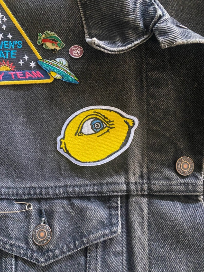 The All Seeing Lemon Iron on Patch - Etsy