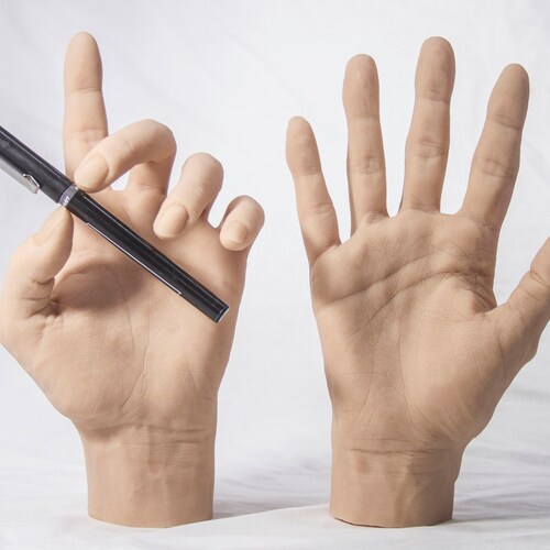 Pose-able Pair Silicone Robust Male Mannequin Hands Display - Etsy