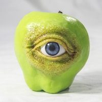 Realistic Life Sized Freaky Fruit All Seeing Rotten Red Apple by Dead ...