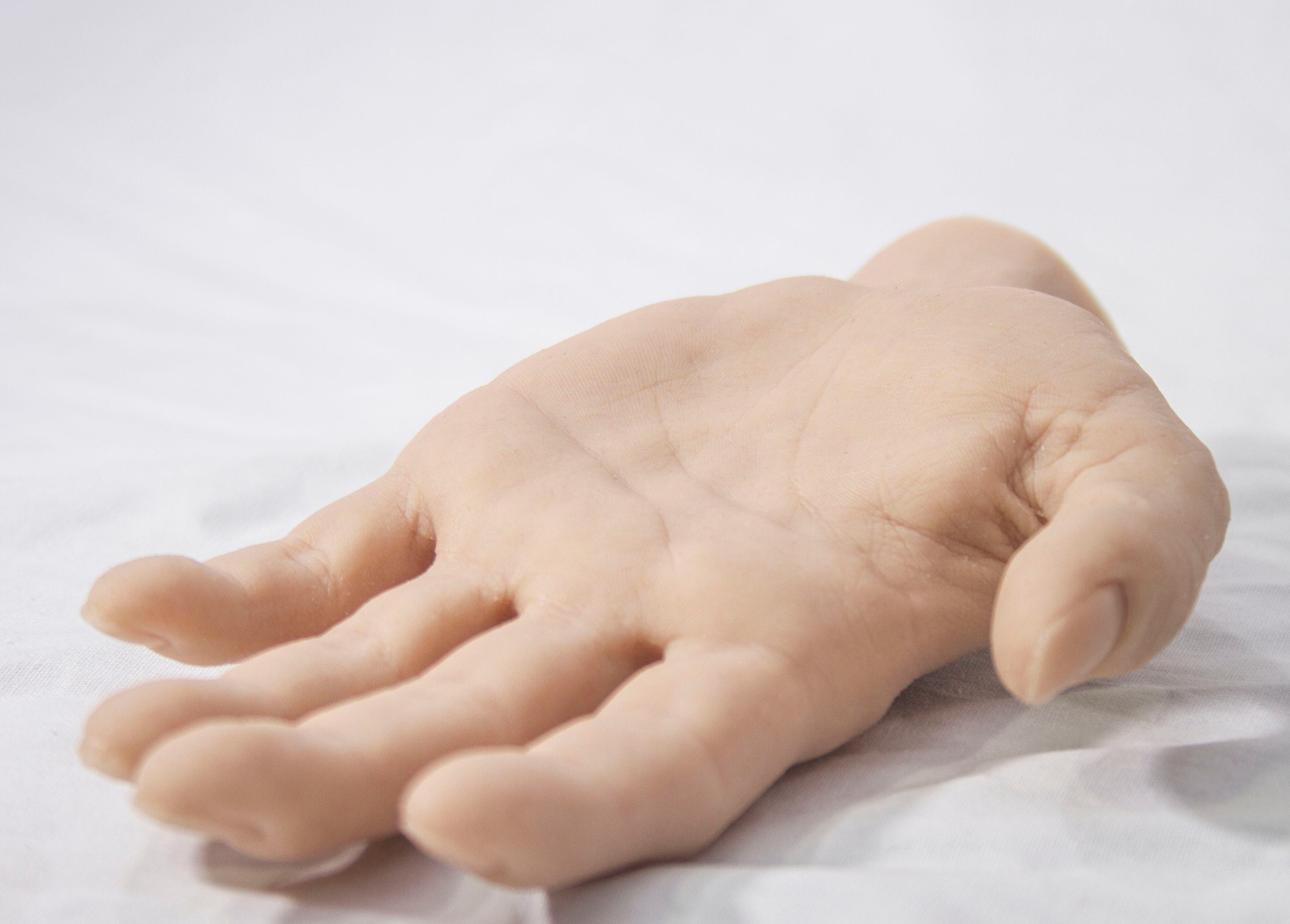 Pose-able Pair of Male Silicone Mannequin Hands - Dark Skin Tone ...