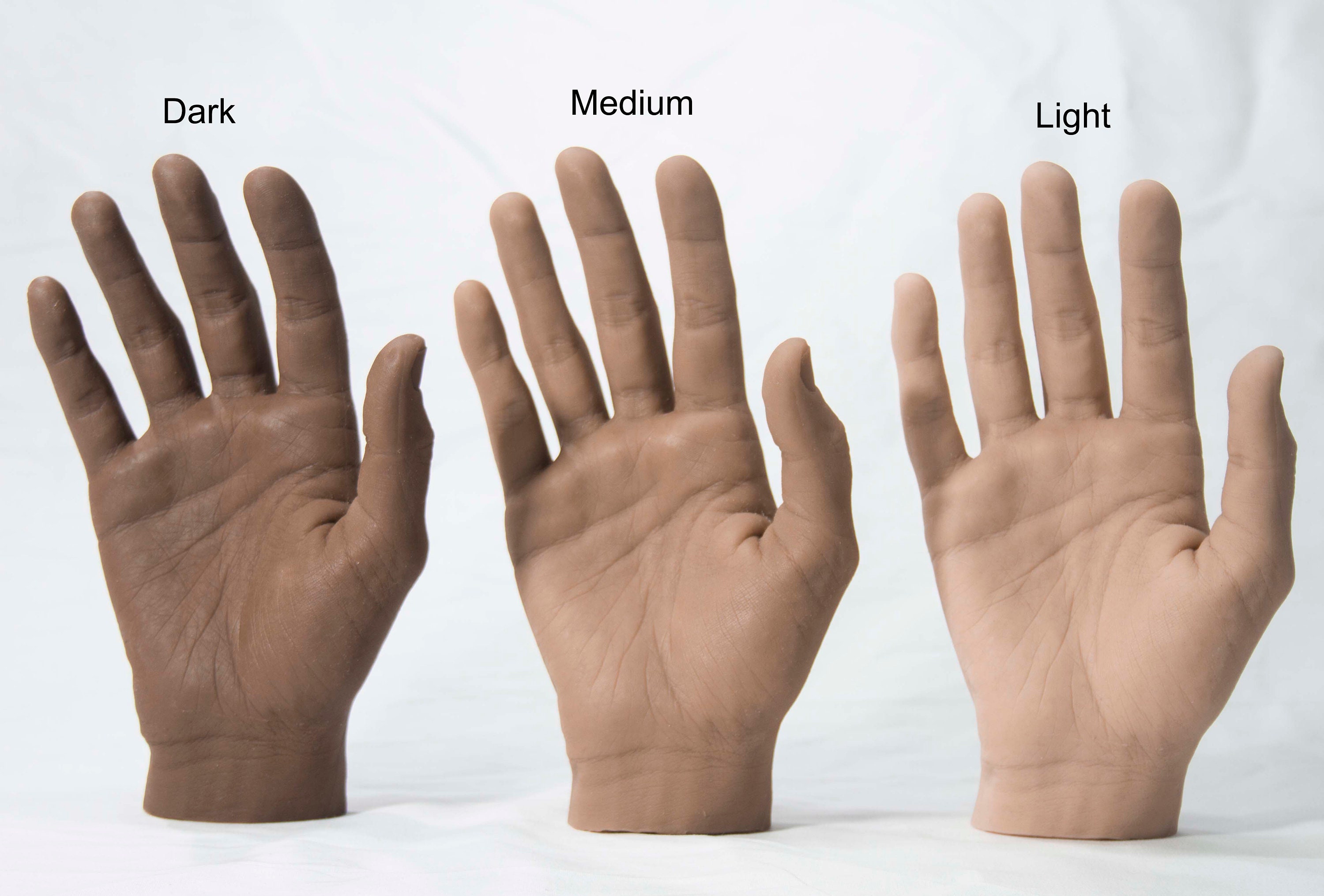 Pose-able Pair of Male Silicone Mannequin Hands Light Skin - Etsy