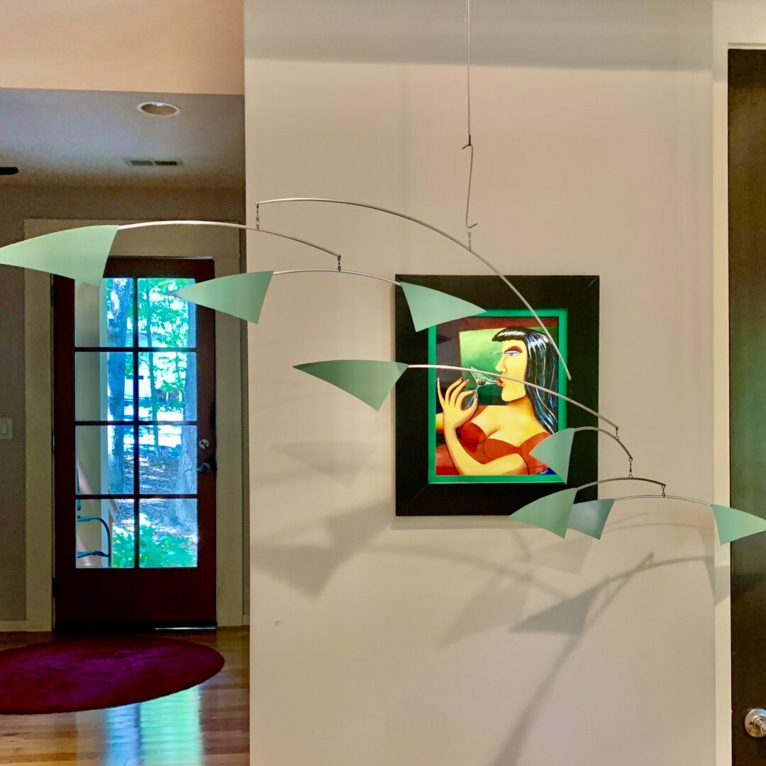 Large HANGING MOBILE Sculpture Retro Midcentury Metal Art - Etsy