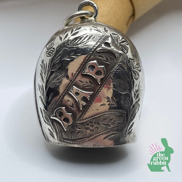 Silver Baby Rattle - Etsy