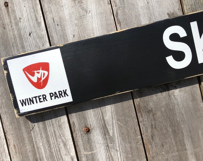 Vintage Ski Resort Logo Ski Trail Sign. Personalized Ski Sign. - Etsy