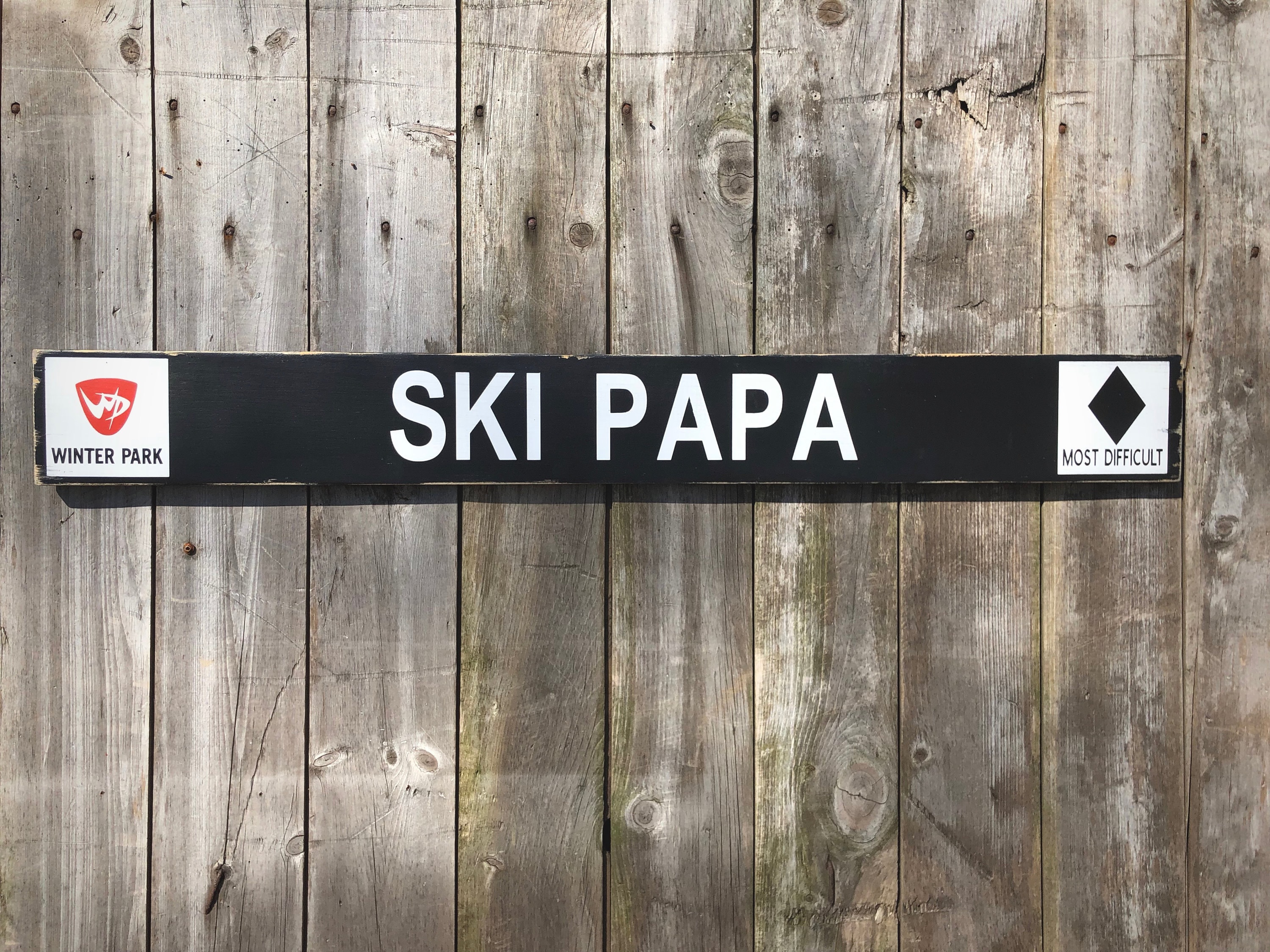 Vintage Ski Resort Logo Ski Trail Sign. Personalized Ski Sign. | Etsy