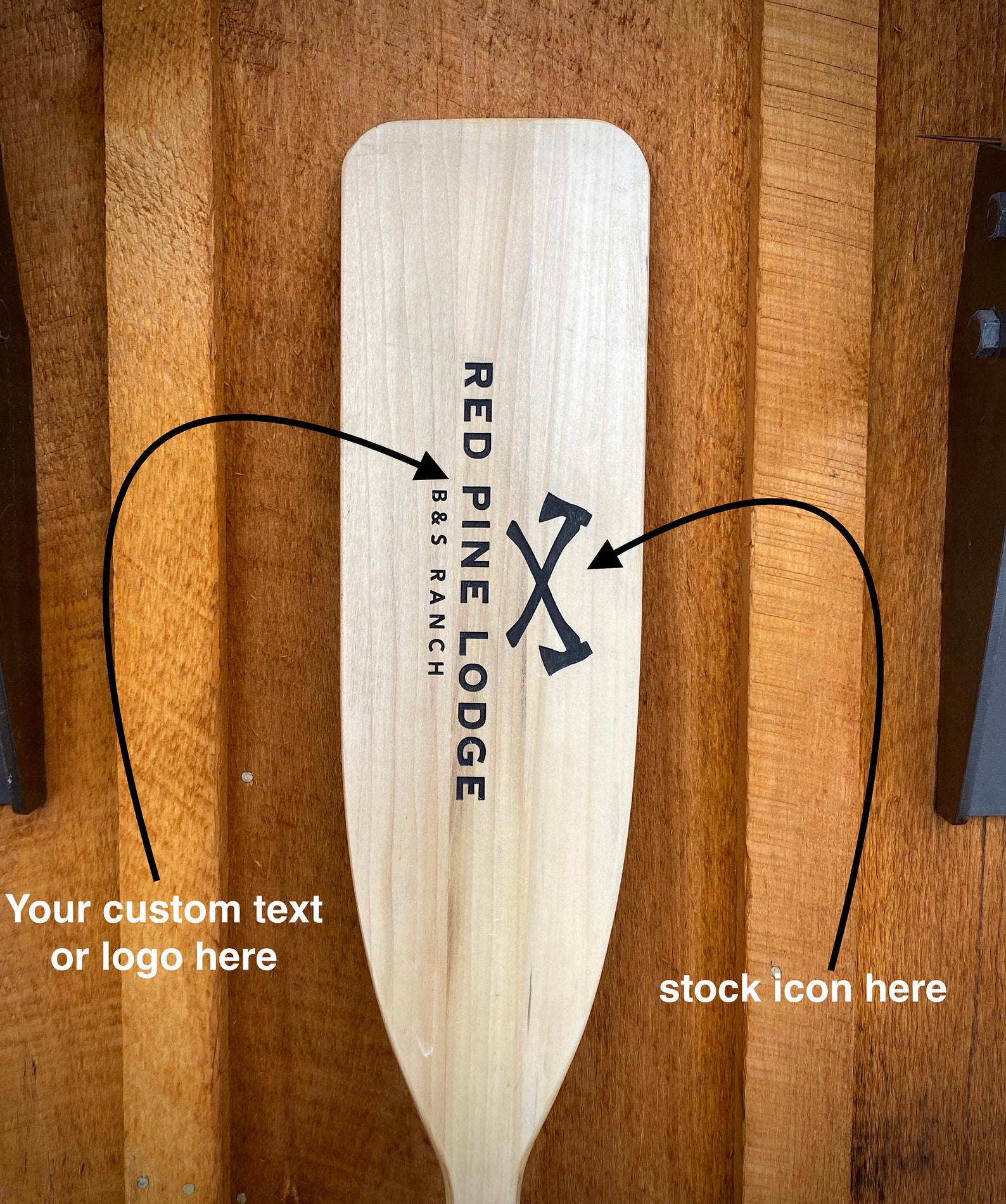 Custom Engraved Canoe Paddles. Engrave Your Logo, Lake or Your Cabin or ...