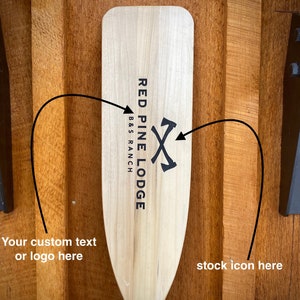 Custom Engraved Canoe Paddles. Engrave Your Logo, Lake or Your Cabin or ...