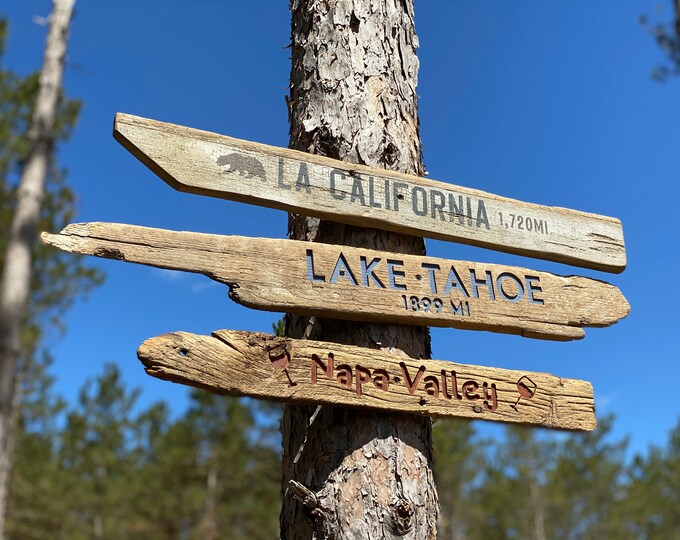 Random Engraved Directional Signs. Custom Made Destination Signs ...