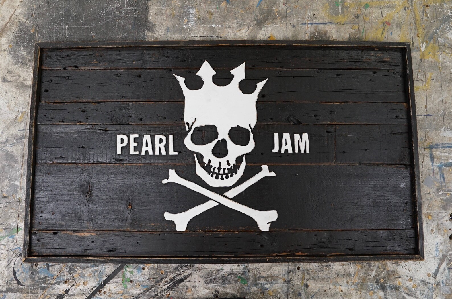 Jolly Roger Pirate Flag Made From Reclaimed Wood. Custom 3D - Etsy