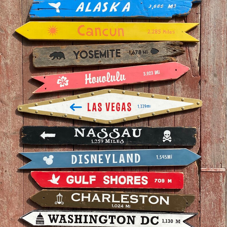 Random Directional Signs. Custom Made Destination Signs. - Etsy