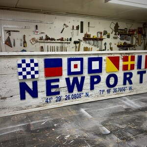 Custom Nautical Boathouse Flag Sign - Etsy