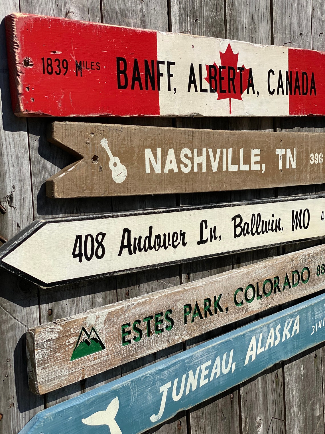 Personalized Directional Signs. Custom Made Destination Signs. - Etsy