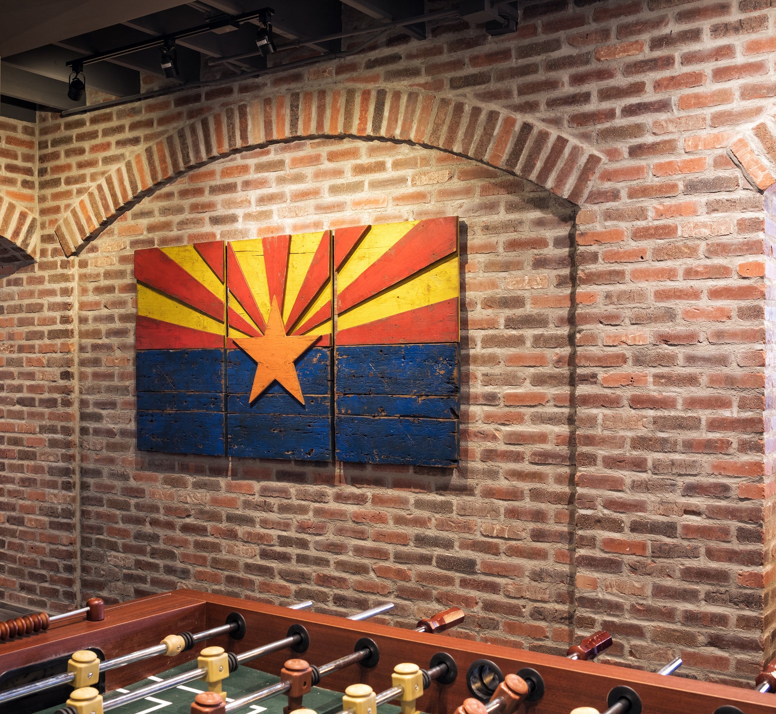Arizona Flag, Arizona Wood Flag, Rustic Reclaimed Wood Arizona Flag ...