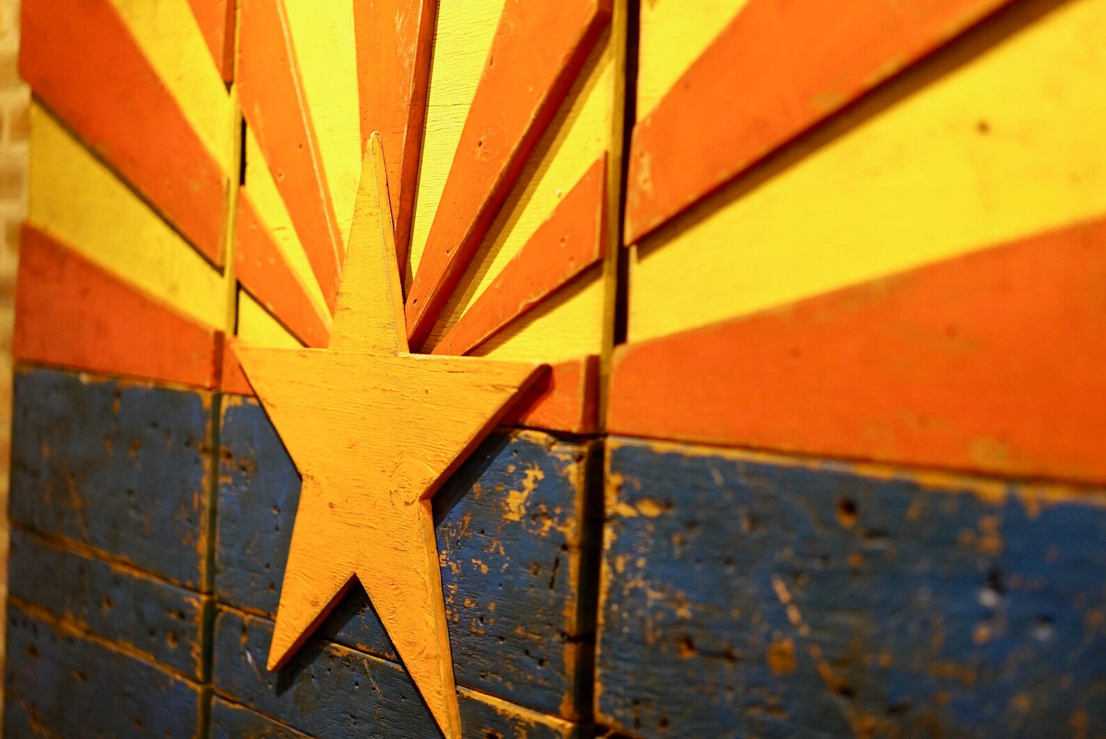 Arizona Flag Arizona Wood Flag Rustic Reclaimed Wood Arizona - Etsy