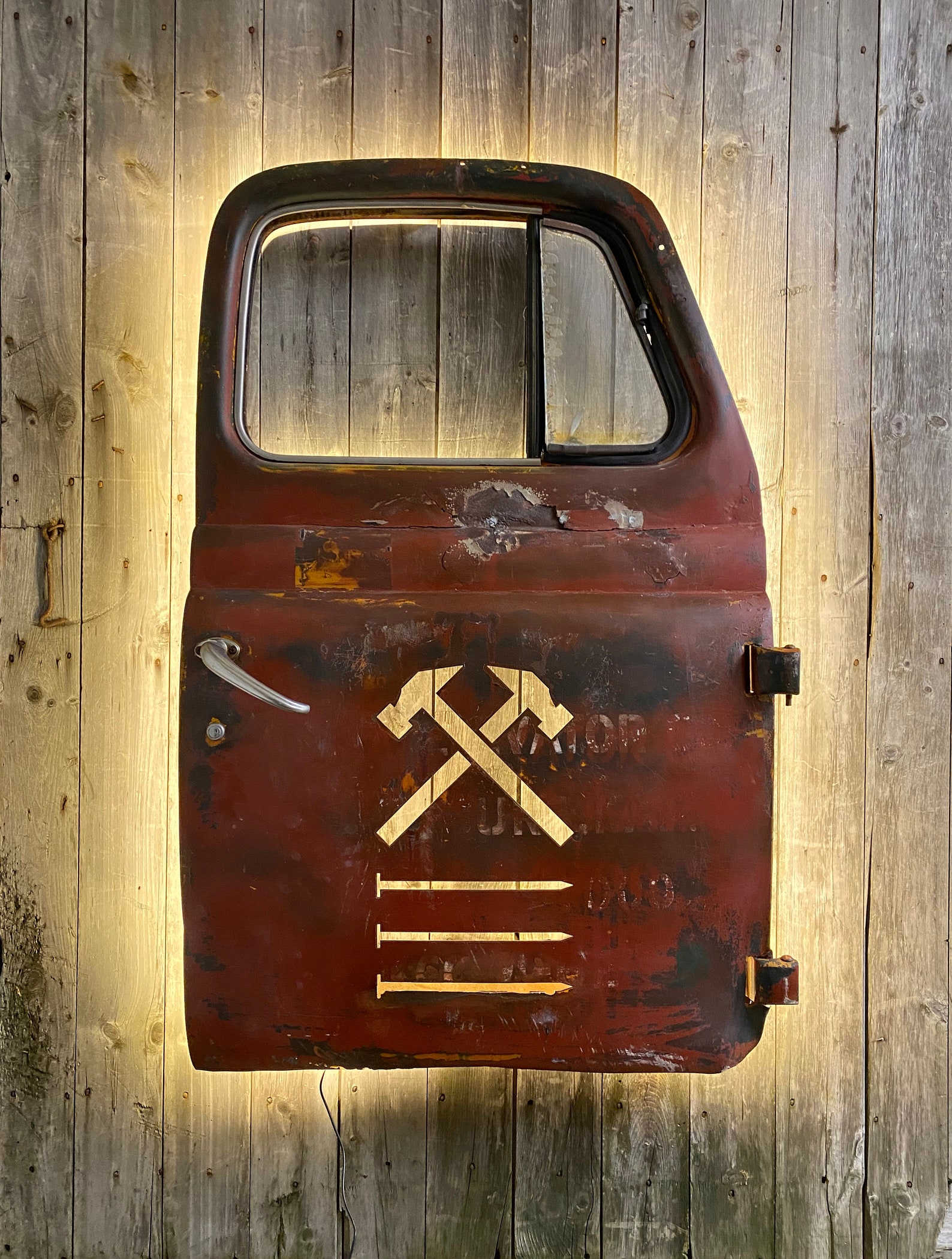 Vintage truck doors from the 1930-50s. We can paint any type | Etsy