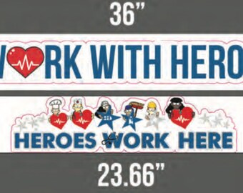 Heroes Work Here Signs - Etsy