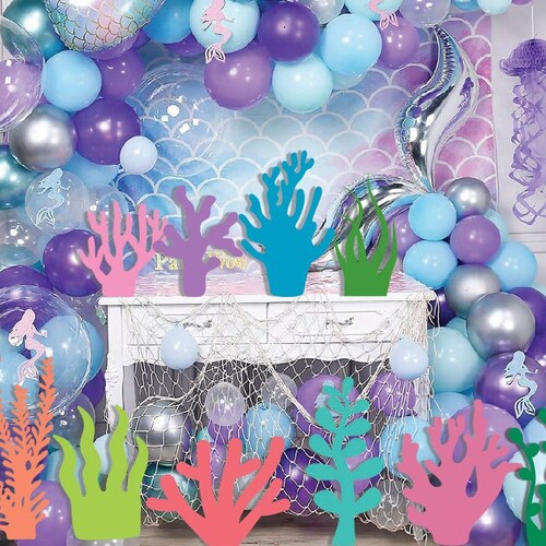 Ocean Pastel Coral Seaweed and Kelp Cutouts I Under the Sea - Etsy
