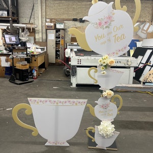 Mother's Day Tea Decoration, Large Tea Cup and Teapot Cutout, You Are ...