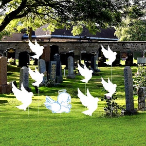 Baby Funeral, Decoration, Infant Grave Decor Yard Signs Baby Boy or ...