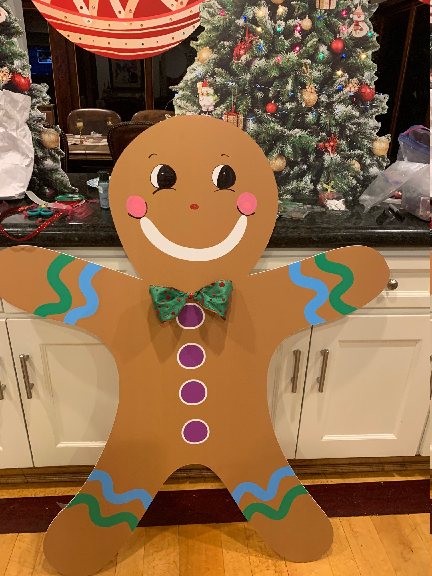 Christmas Gingerbread Man Decoration | Holiday Yard Decor - Etsy