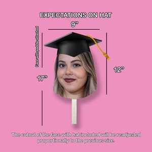 Custom Face on a Stick, Graduation Face Bachelorette Decorations, Big ...