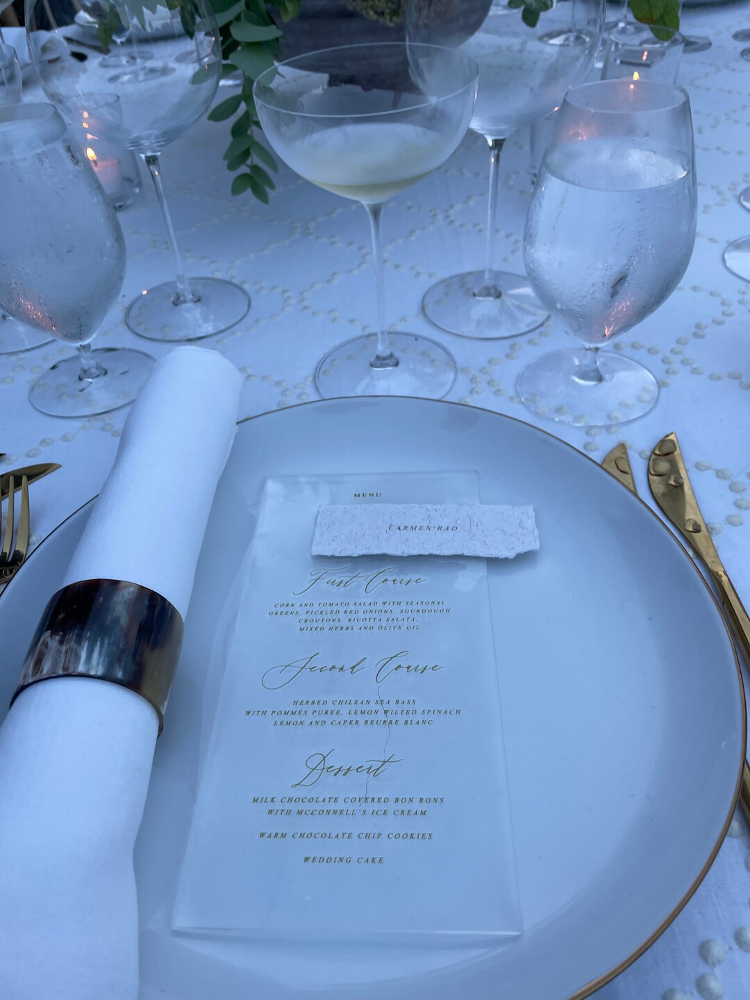 Acrylic Menu | Custom Made Acrylic Invites - Etsy UK