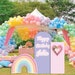 Rainbow Party Theme Backdrop Walls. Vibrant Color Rainbow Walls ...